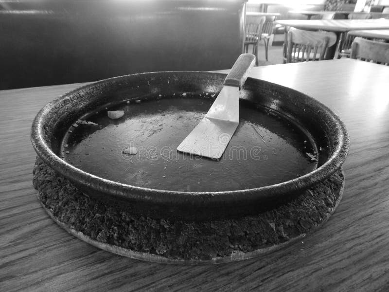 Empty Pizza Pan stock photo. Image of restaurant, spatula - 56704744