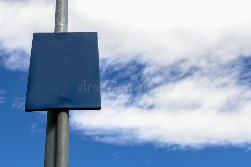 Empty Sign Board Hanging Outside Store Stock Photo - Image of digital ...
