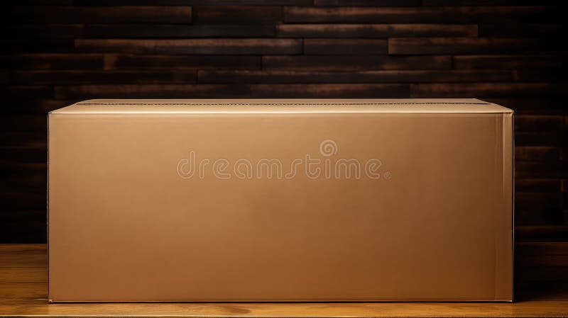 Empty plain box stock illustration. Illustration of material - 374191201