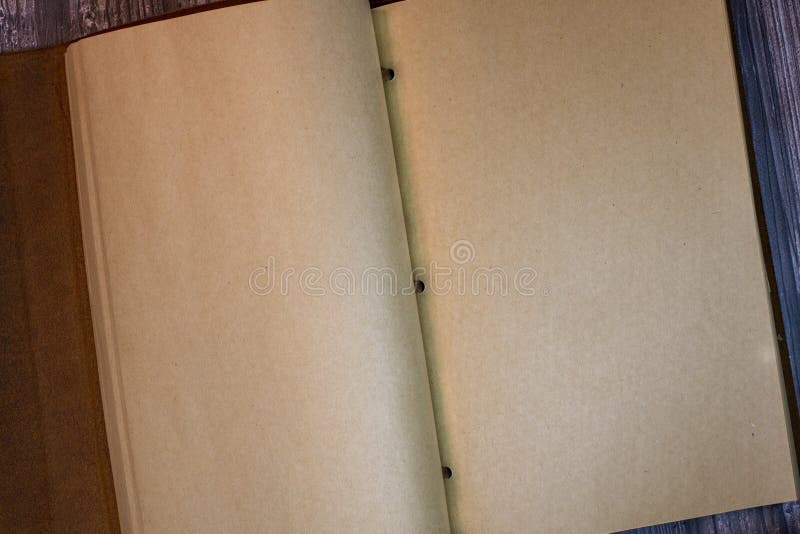 Empty Planner, Notepad or Notebook Paper at Background, Top View Stock ...