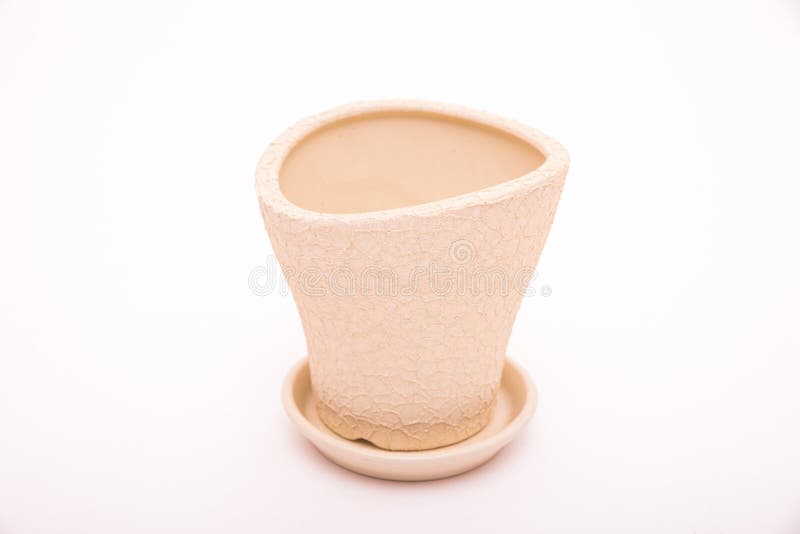 Empty plant pot isolated stock photo. Image of decorative - 69460858