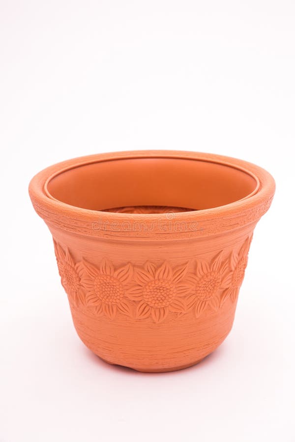 Empty plant pot isolated stock photo. Image of green - 69461248
