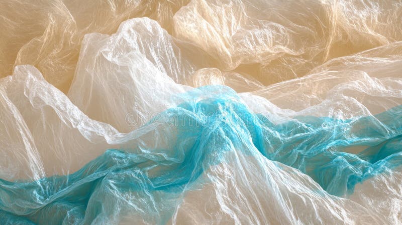 Empty Plastic Bag with Scuffs and Defects Displayed on an Insulated ...