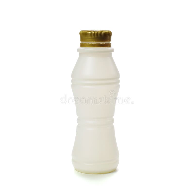 Empty Plastic Bottle with Brown Bottle Cap Stock Image - Image of ...