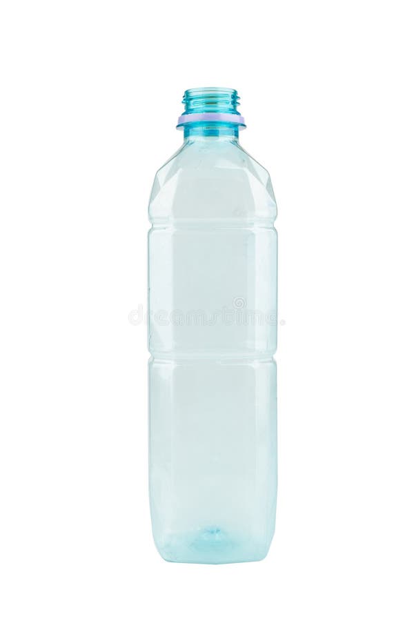 Empty Plastic Bottle Isolated on White Background Stock Photo - Image ...