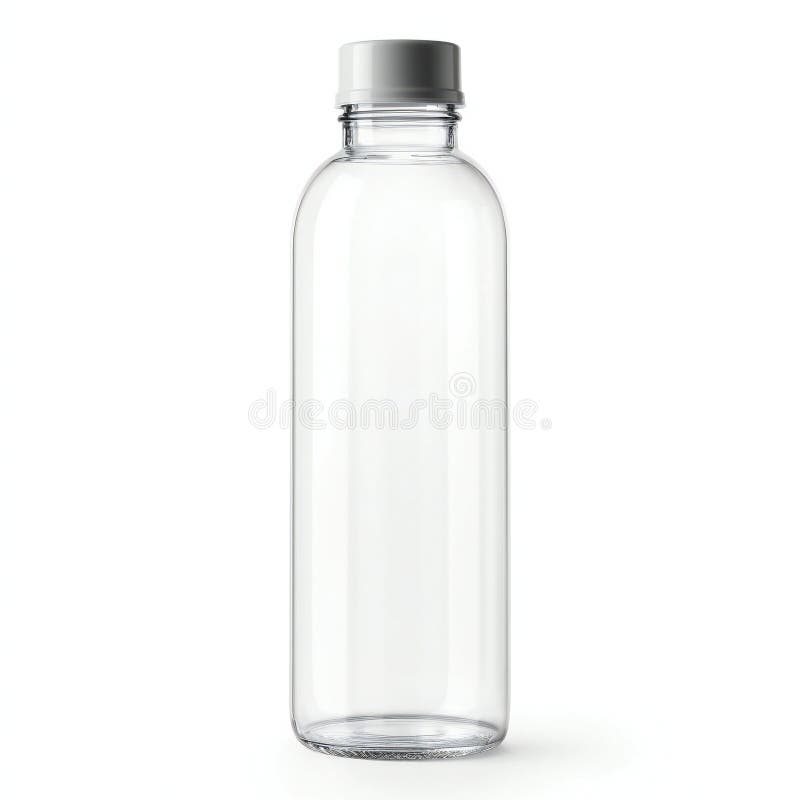 Empty Plastic Bottle Isolated on White Background Stock Image - Image ...