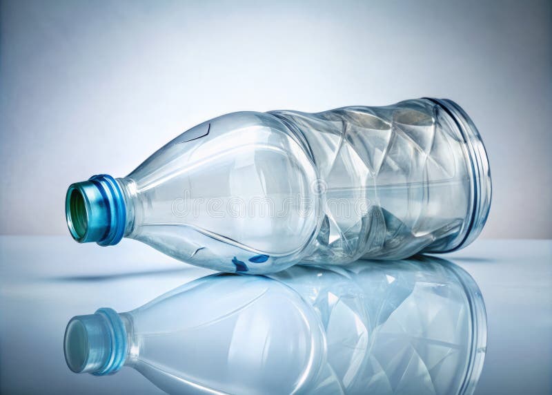Empty Plastic Bottle on White a Visual Symbol for Modern Sustainability ...