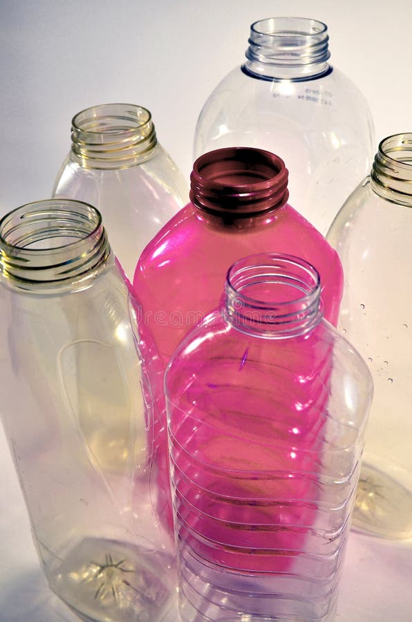 Empty plastic bottles stock image. Image of manufacture - 72397483