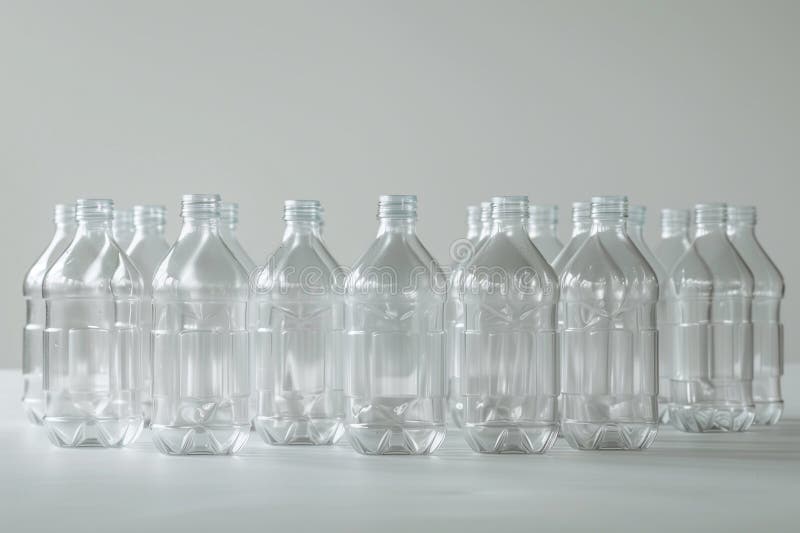 Empty plastic bottles stock illustration. Illustration of empty - 342851934