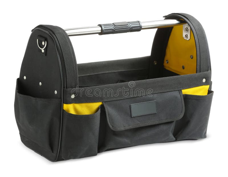 Empty Plastic Box for Tools Isolated on White Stock Image - Image of ...