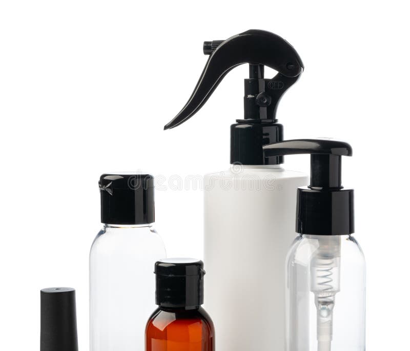 Empty Plastic Container for Cosmetics Isolated on White Stock Image ...