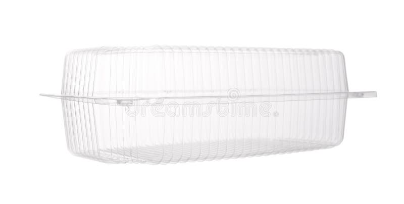 Empty Plastic Container for Food Isolated on White Stock Photo - Image ...
