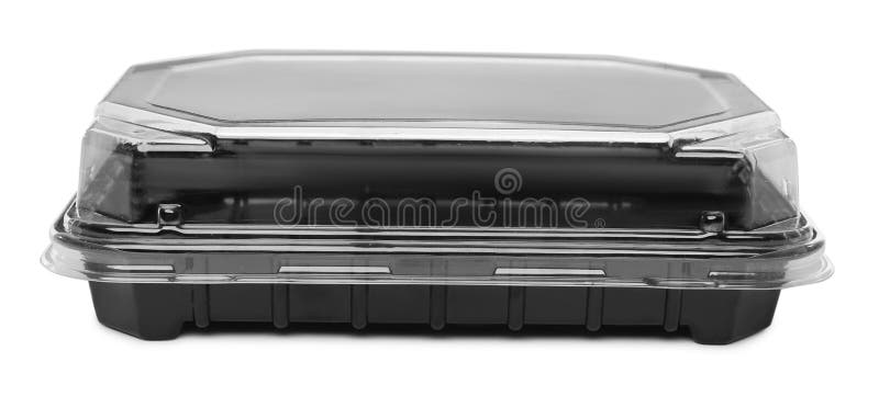 Empty Plastic Container for Food Isolated on White Stock Photo - Image ...