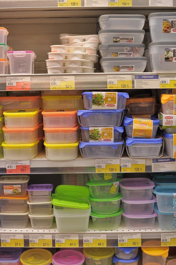 Empty Plastic Bottles on a Kitchen Worktop. Editorial Stock Image ...