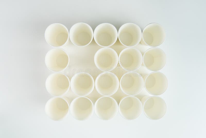 Empty Plastic Cups Isolated on Grey Stock Image - Image of takeaway ...