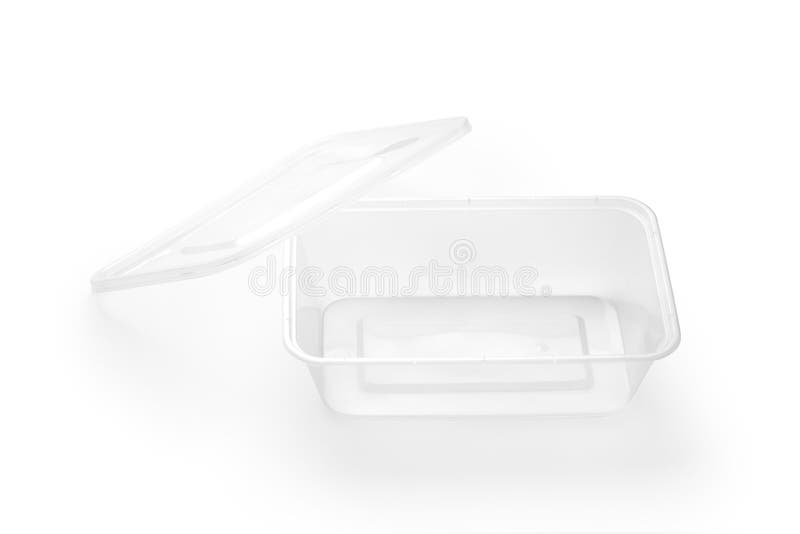 Empty plastic food box stock image. Image of clear, blank - 128544873