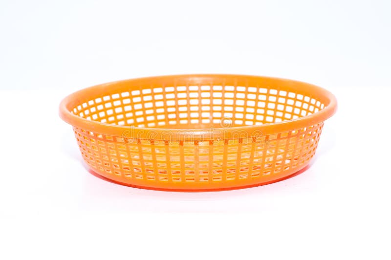 Empty Plastic Fruit or Bread Basket Stock Photo - Image of craft ...