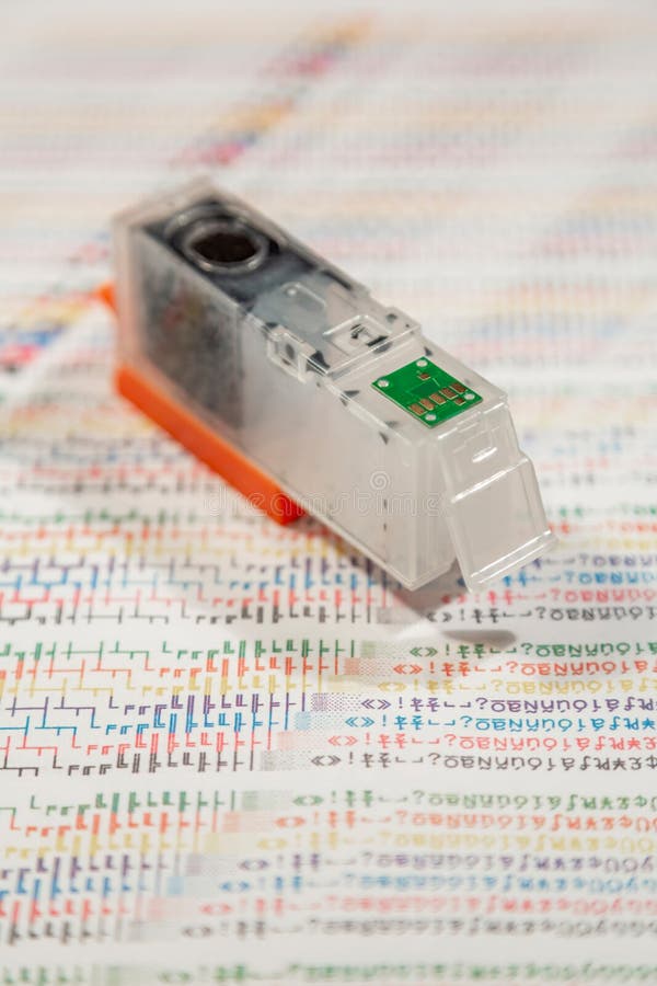 Empty Plastic Inkjet Printer Cartridge Stock Photo - Image of inkjet ...