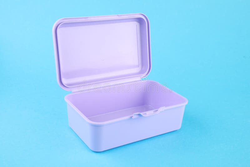 Blue Open Plastic School Lunchbox Stock Photos - Free & Royalty-Free ...