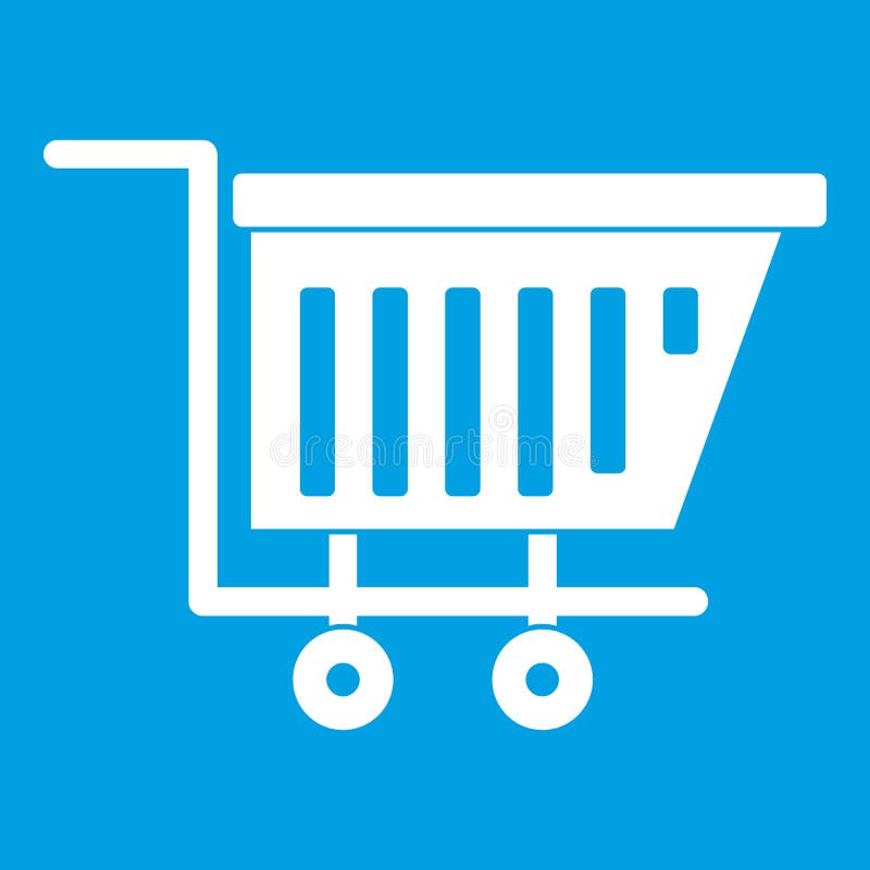 Market trolley isolated stock illustration. Illustration of cart - 19331875