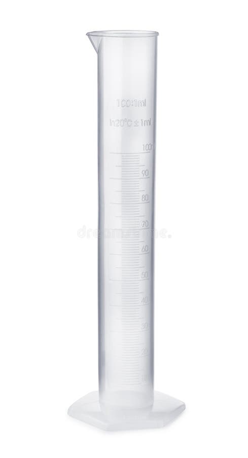 Empty Plastic Measuring Cylinder Stock Image - Image of beaker ...
