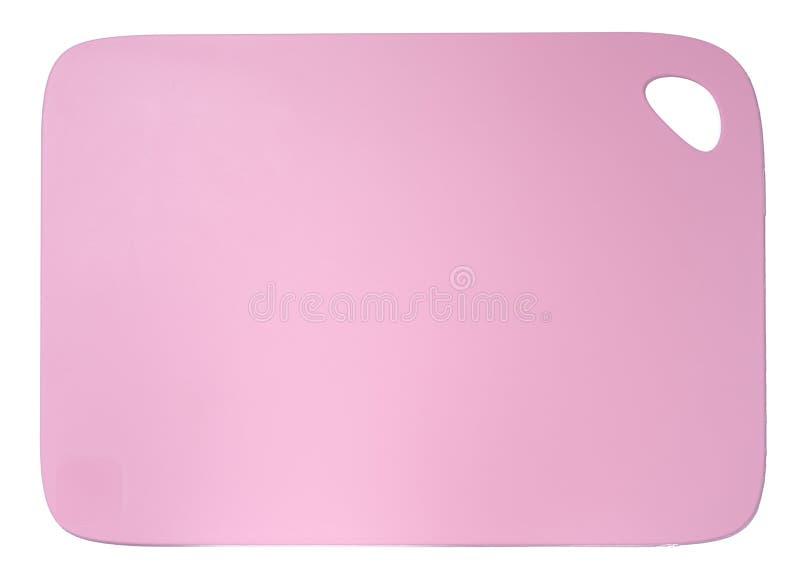 Empty Plastic Pink Board on a White Background Stock Image - Image of ...