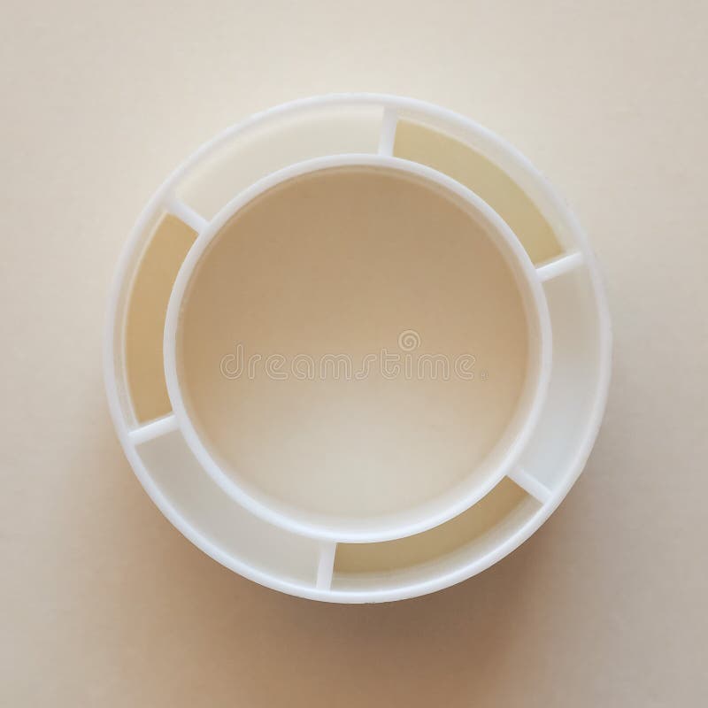 Empty Plastic Roll of Adhesive Tape Stock Image - Image of white, roll ...