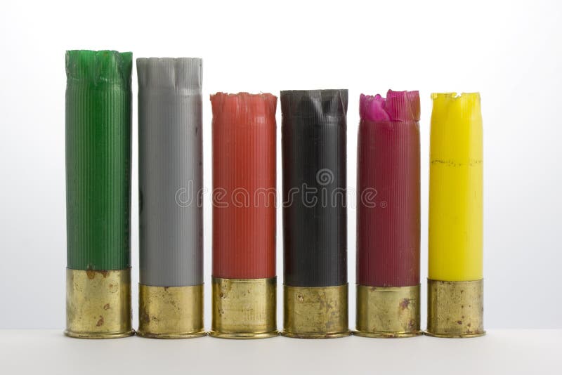 Empty Plastic Shotgun Shells Collected after Duck Stock Photo - Image ...