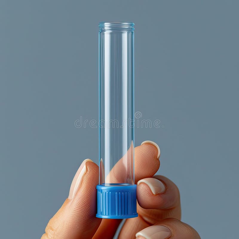 Empty Plastic Test Tube with Blue Cap is a Useful Tool for Science ...