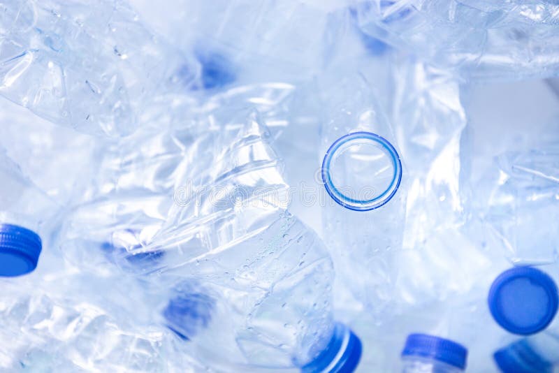 Empty Plastic Water Bottle from Polyethylene in Waste Pollution for ...