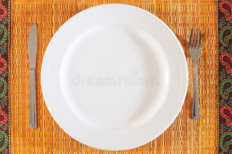 Empty plate stock photo. Image of starve, restaurant - 11864184