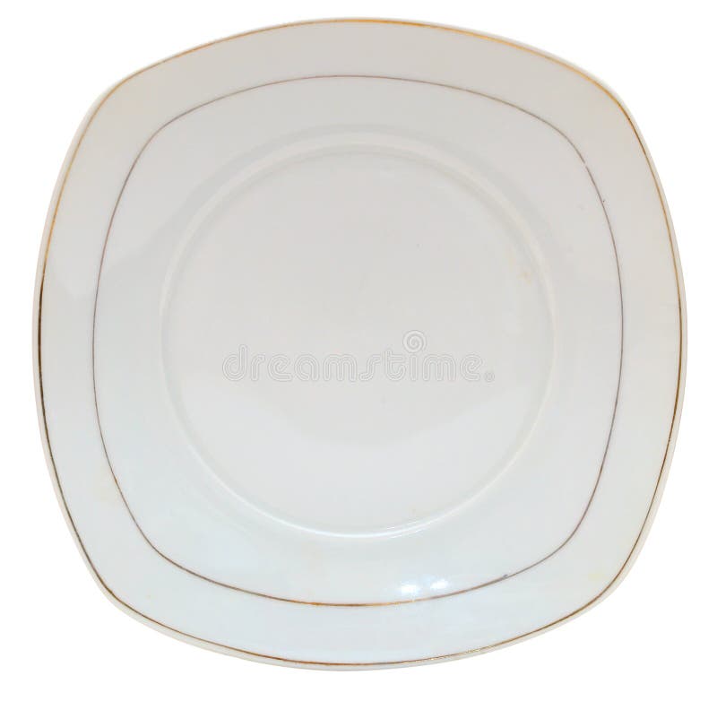 Empty Plate with Clipping Path Stock Image - Image of dirty, empty ...