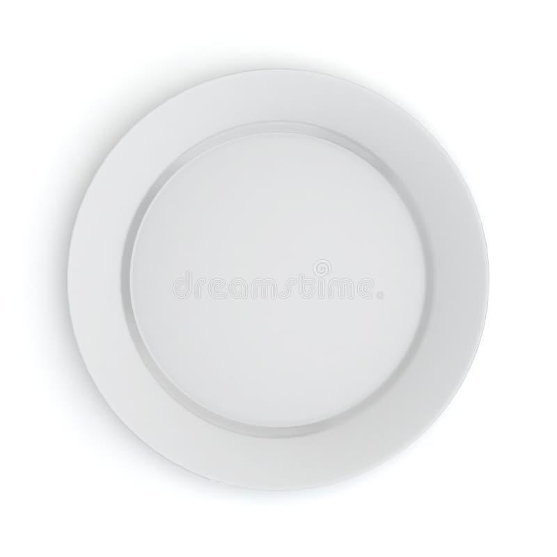 Empty plate stock illustration. Illustration of blank - 119660176