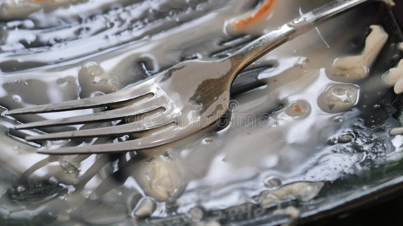 Empty Plate after Eating on Table Stock Video - Video of kitchen ...