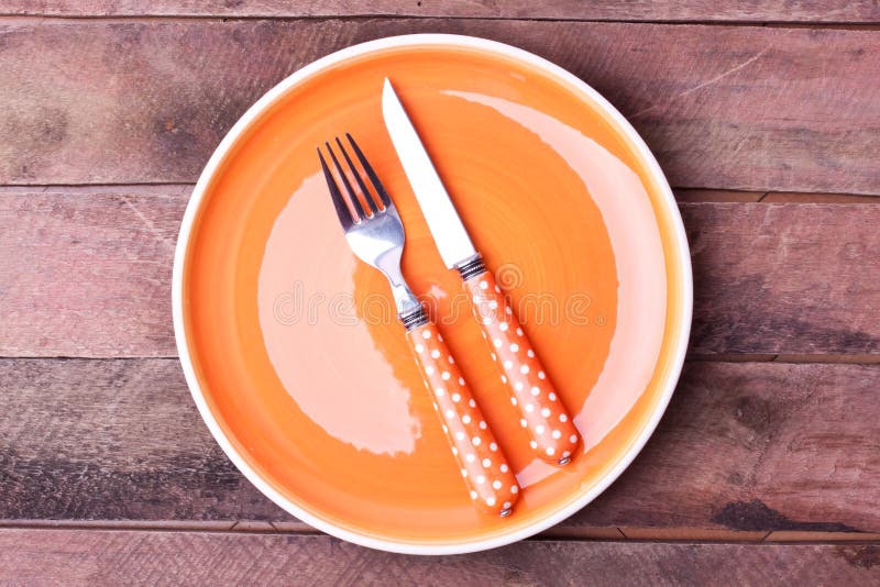 Empty Plate and Fork, Knife Stock Photo - Image of porcelain, breakfast ... Empty Plate and Fork, Knife Stock Photo - Image of porcelain, breakfast ...