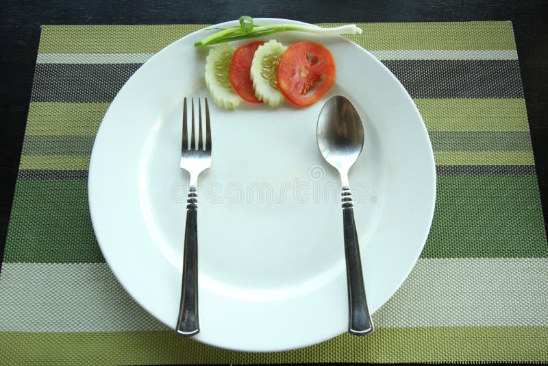Empty Plate of Fried Rice Eaten Stock Photo - Image of dirty, diet ...