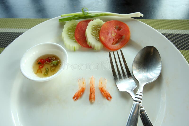 Empty Plate of Fried Rice Eaten Stock Photo - Image of leftovers, lunch ...