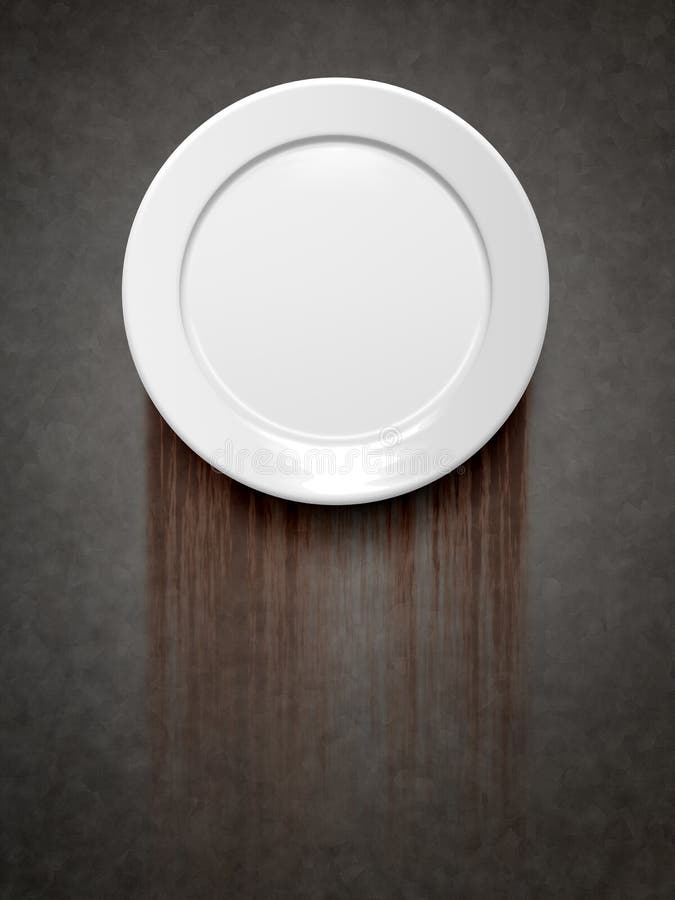 Empty plate stock illustration. Illustration of cooking - 46165447