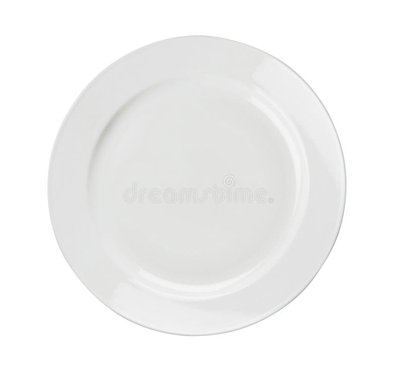 Empty plate isolated stock image. Image of blank, dishware - 124856937