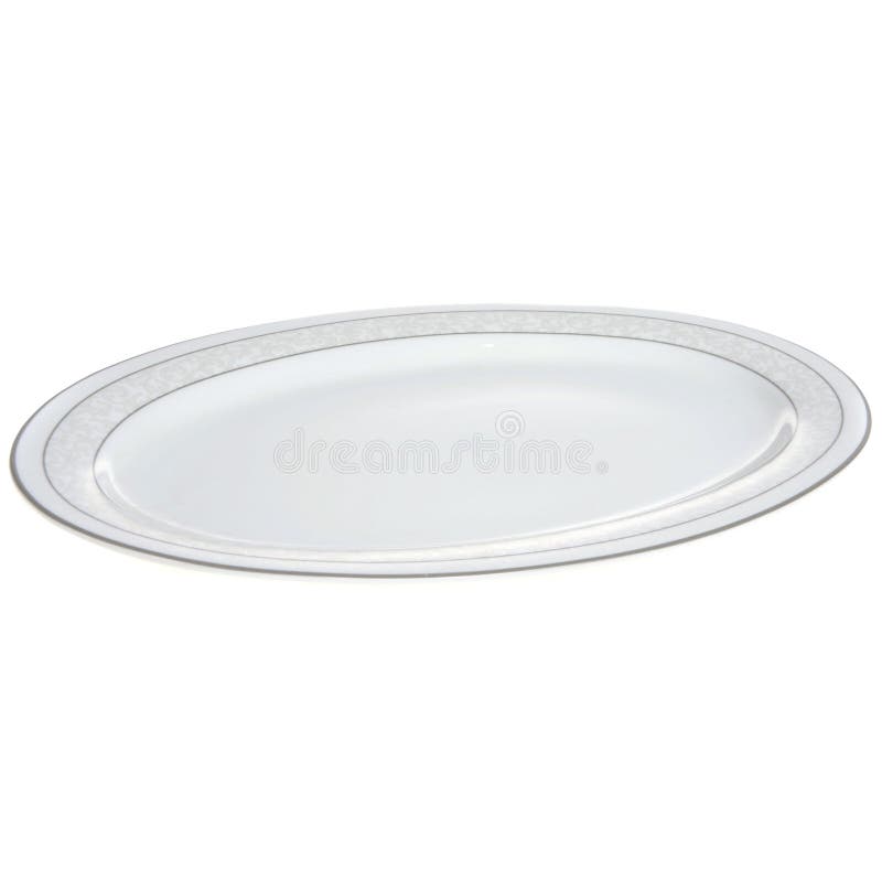 Empty plate isolated stock photo. Image of dinnerware - 87193770