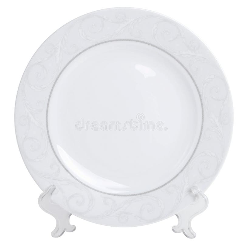 Empty plate isolated stock photo. Image of drink, restaurant - 87194052