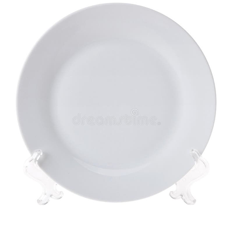 Empty plate isolated stock photo. Image of design, crockery - 87194970
