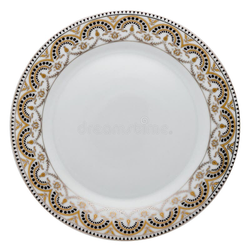 Empty dinner plate stock photo. Image of isolated, food - 41496188