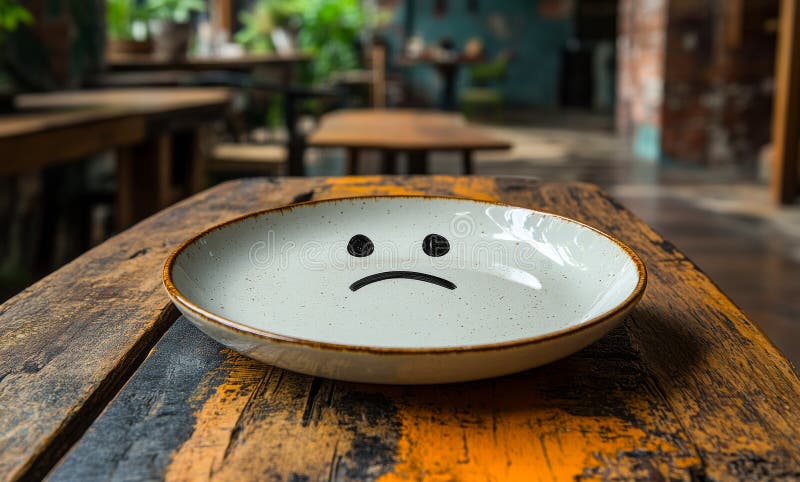 Empty Plate Sad Face Cafe Stock Photos - Free & Royalty-Free Stock ...
