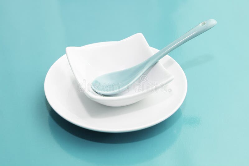 Empty Plate Setting stock photo. Image of decor, ceramic - 29981142