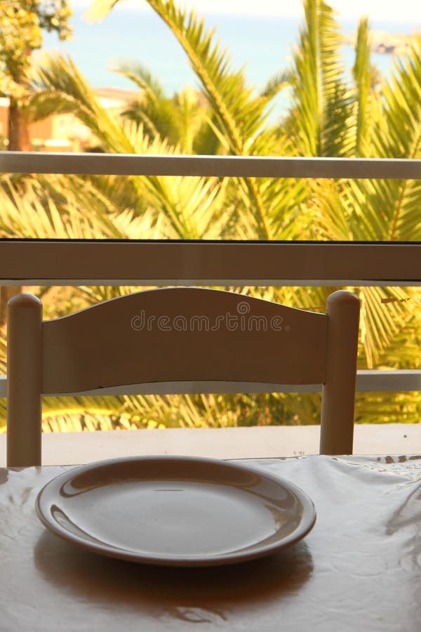 Empty plate on the table stock photo. Image of banquet - 37574390