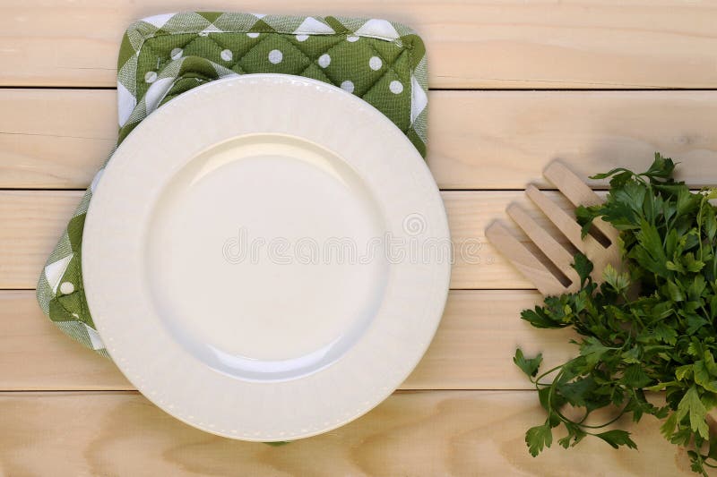 Empty Plate on an Arranged Table Stock Photo - Image of party ...