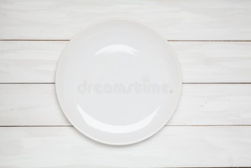Empty plate top view on stock image. Image of lunch - 108235883