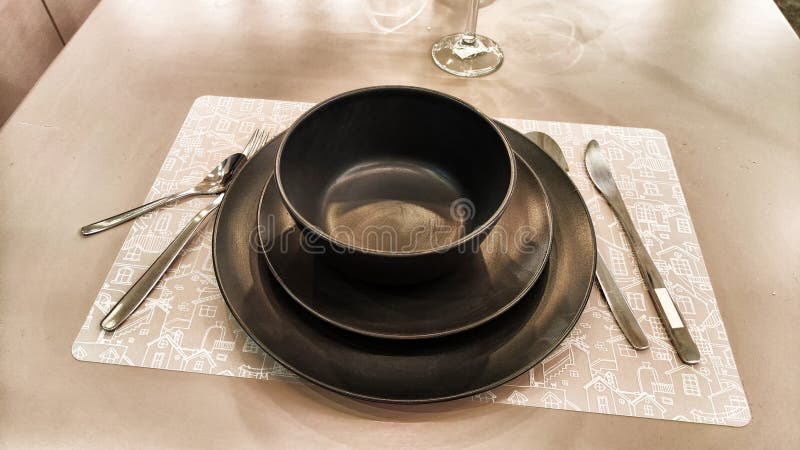 164 Table Setting Beautiful Porcelain Ceramic Plates Stock Photos ...