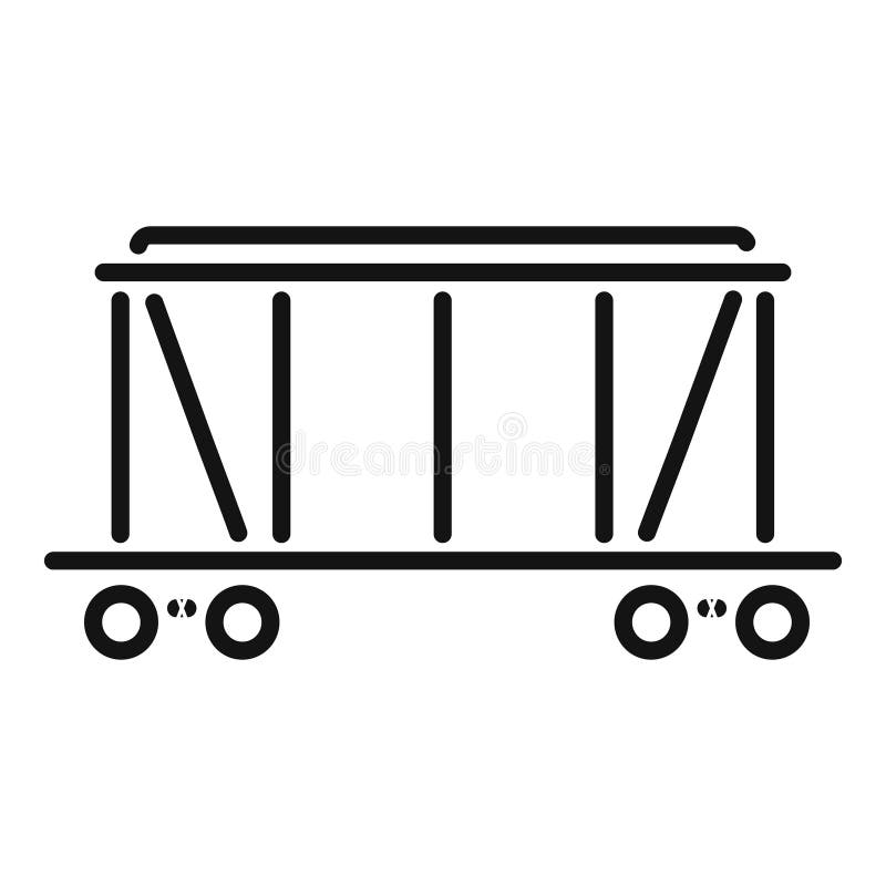 Empty Platform Train Car Waiting for Loading in Black and White Stock ...